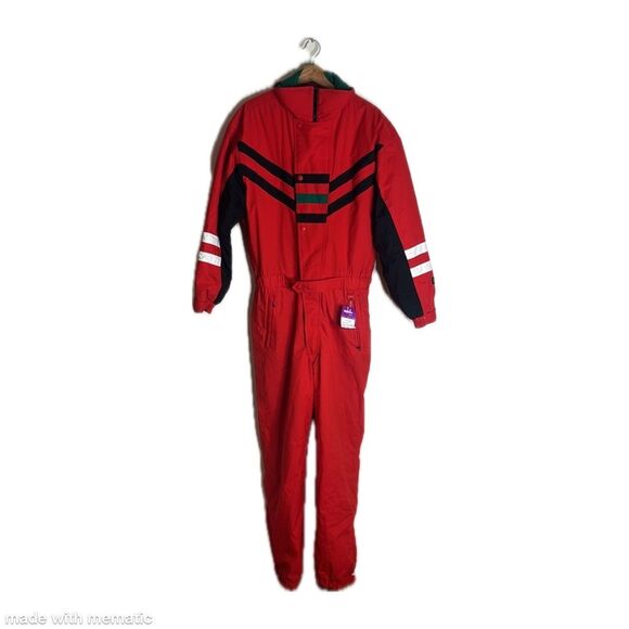 Skyr | Other | Vintage Skyr Ski Suit Mens Small Red Goretex One Piece ...